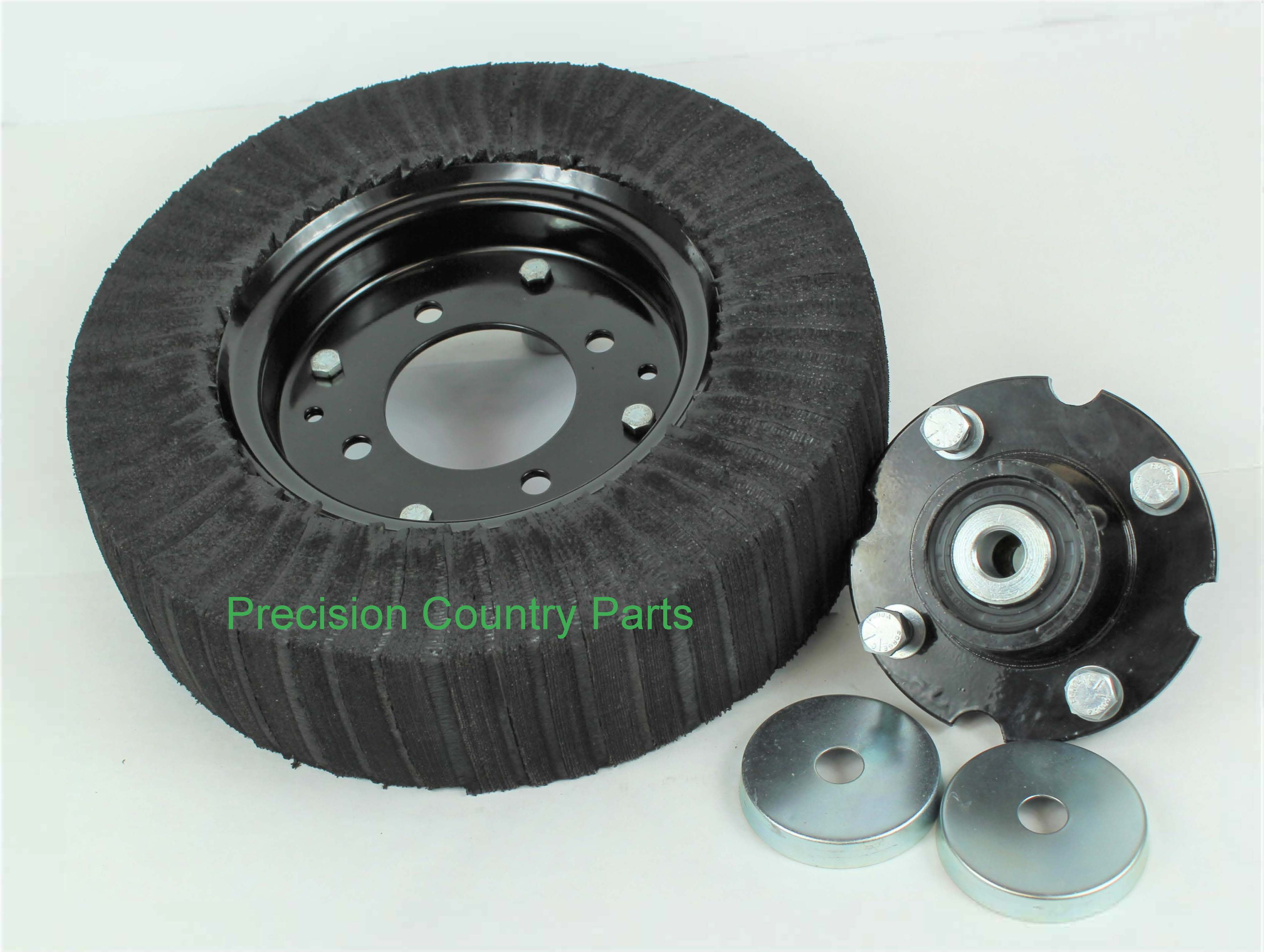 15" LAMINATED WHEEL AND HUB ASSEMBLY -HEAVY DUTY CAST IRON HUB ...