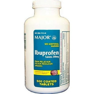 Major IBU-200 Ibuprofen Tablets 200mg Tablets 1000 - Walmart.com