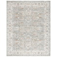 SAFAVIEH Avalon Malandra Floral Polyester Area Rug, Gray/Light Blue, 8 ...