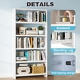 CBNTKI 5 Tier Large Bookshelf, 69'' Tall Bookcase with Adjustable ...