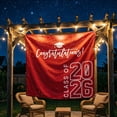 2026 Graduation Party Banner Polyester Congrats Grad Photo Backdrop for ...
