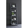 5-Tier Leaning Wall Ladder Bookshelf, 70 in Tall, Gray - Walmart.com
