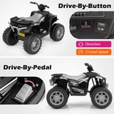 Infans 24V Kids Ride-On Electric ATV 4-Wheeler Quad Car with Wireless ...