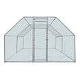 Alvantor 13ft x 10ft Walk-In Metal Chicken Coop Run with Galvanized ...