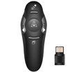 AMERTEER Wireless Presenter, RF 2.4GHz Presentation Remote Rechargeable with Laser Pointer ...