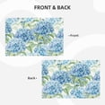 Blue Hydrangea Flowers Watercolor Placemats Set of 6 Double Side Place ...
