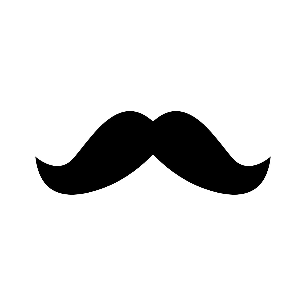 Mustache Sticker Decal Die Cut - Self Adhesive Vinyl - Weatherproof ...