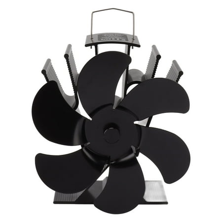 6 Blade Heat Powered Stove Fan, Thermal Power Drive Non Electric ...