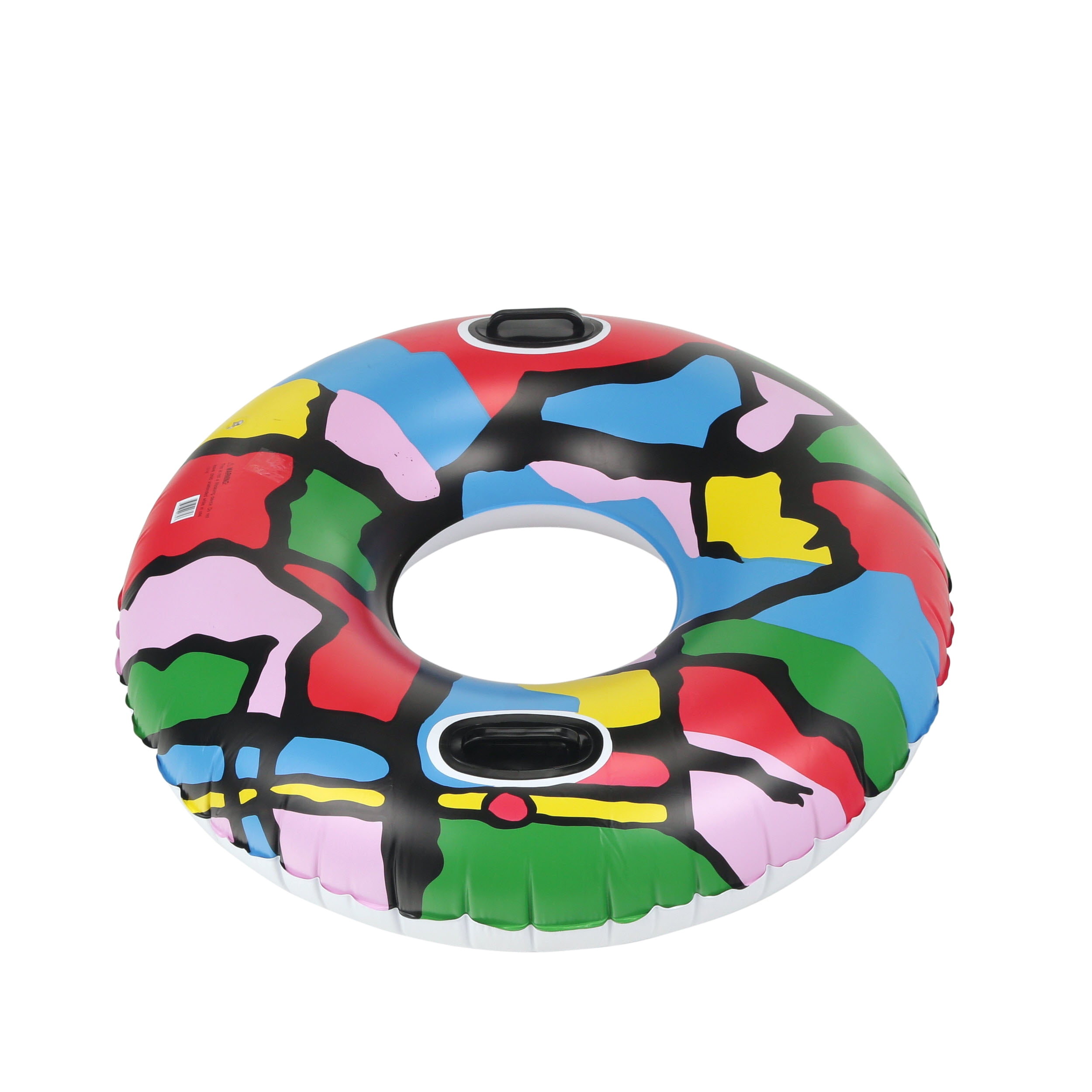 SunSplash Vinyl Inflatable Sports Tube Pool Float, Multicolor - Walmart ...