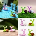 Naierhg 2 Pcs Garden Ornament Snail Shape No Fade Plastic Snail Fairy ...
