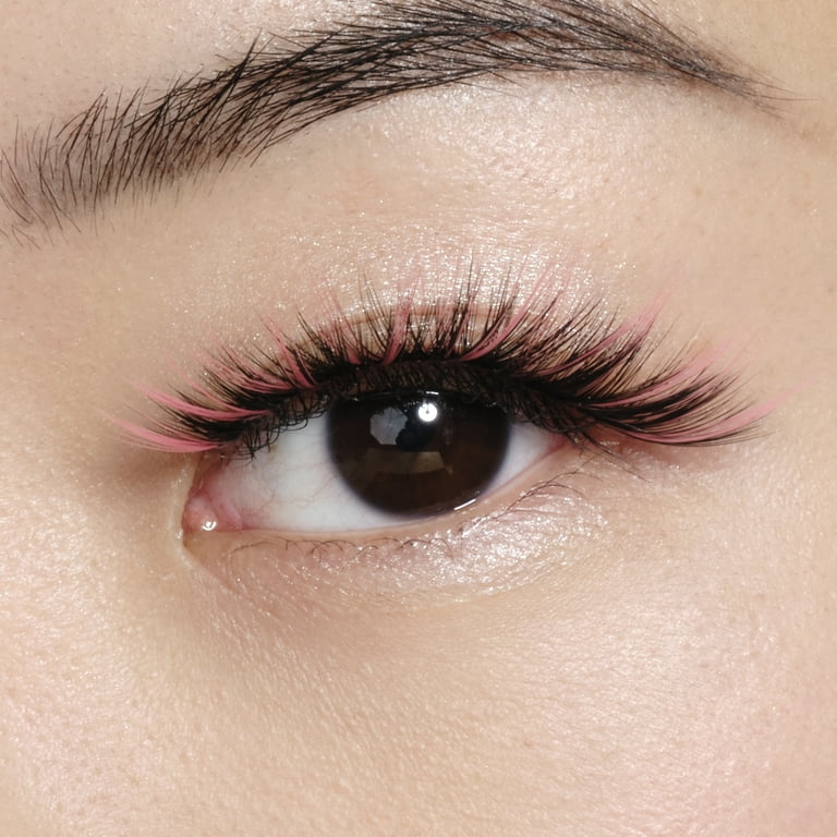 Glow In The Dark Pink Eyelashes