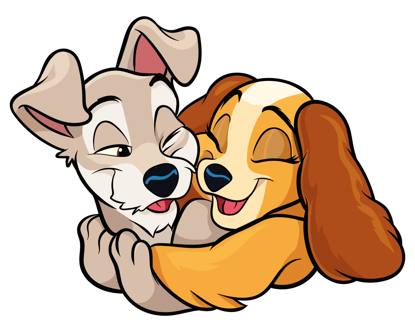 Vinyl Adhesive Nursery Room Home Art Lady And Tramp Photo Op Decor Lady ...