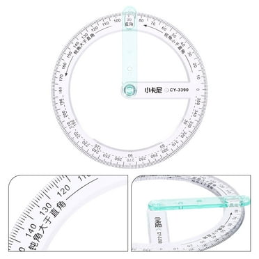 Westcott 6 inch Student Clear Plastic Circular Protractor Tool, 1 Piece ...