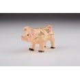 Keren Kopal P1902 Pig Enamel Painted Trinket Box with Austrian Crystals ...