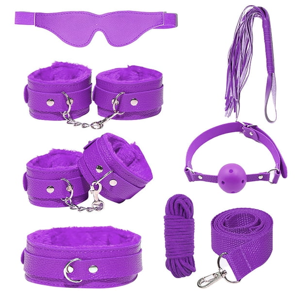Jhlzhs Sexy Mens Lingerie Underwear Sm Adult Sex Set Plush Seven Piece