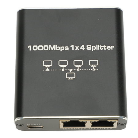Office Ethernet Splitter, 1000Mbps Maximum Transmission Speed Aluminum ...