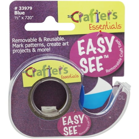 Crafter's Easy See Removable Craft Tape .5"X720"-Blue | Walmart Canada