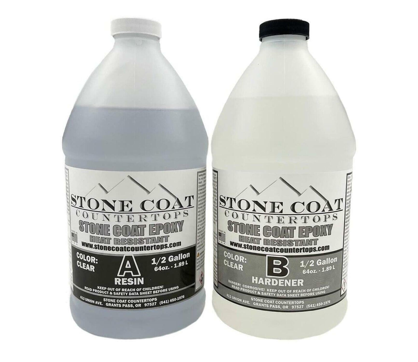 Stone Coat Countertops (1/2 Gallon) Epoxy Resin Kit for DIY Projects ...