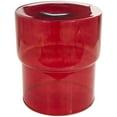 DecMode 16" x 19" Red Glass Modern Accent Table, 1-Piece - Walmart.com