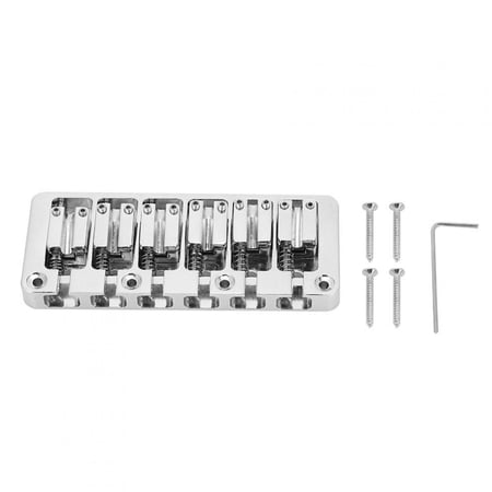 Fugacal 6 String Bridge, Bass Accessory, Equipped With Screws Long Time ...