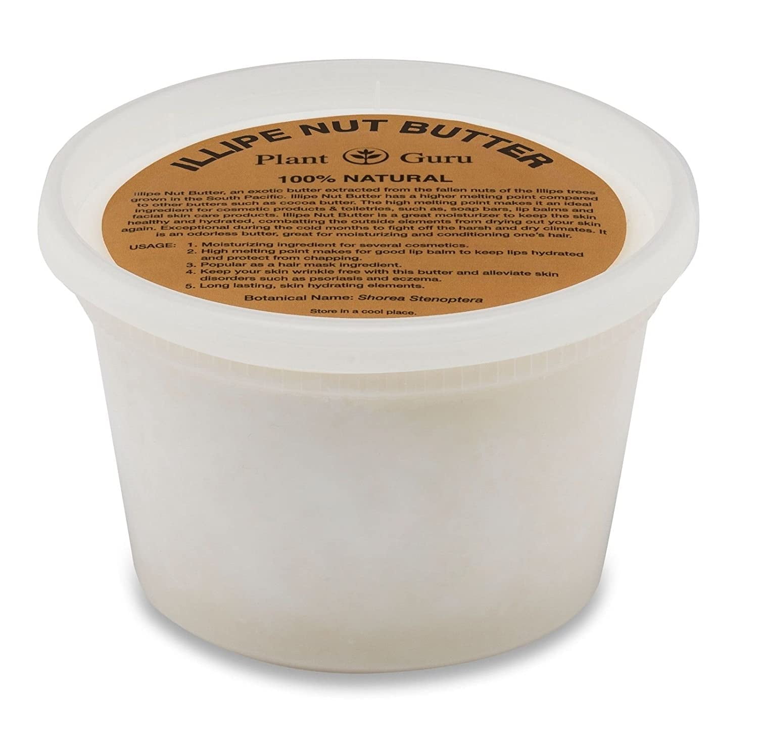 Illipe Nut Butter 16 oz. / 1 lb. 100% Pure Raw Natural Cold Pressed For ...