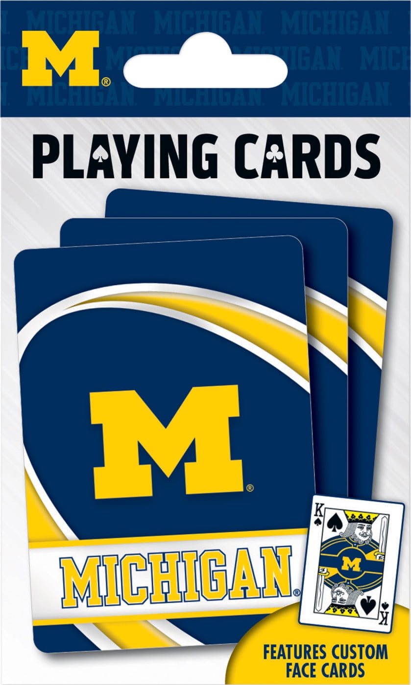 MasterPieces Officially Licensed NCAA Michigan Wolverines Playing Cards ...