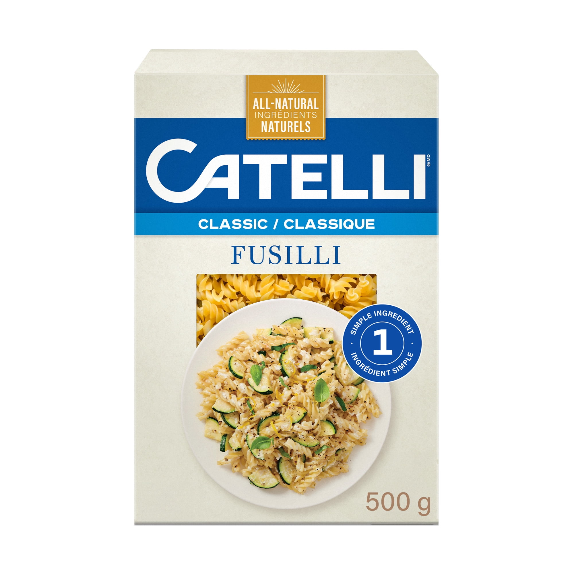 Catelli Classic All-Natural Fusilli Pasta, 500 g - Walmart.ca
