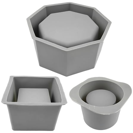 MILIVIXAY 3pcs Plastic Candle Molds for Candle Making - Including ...