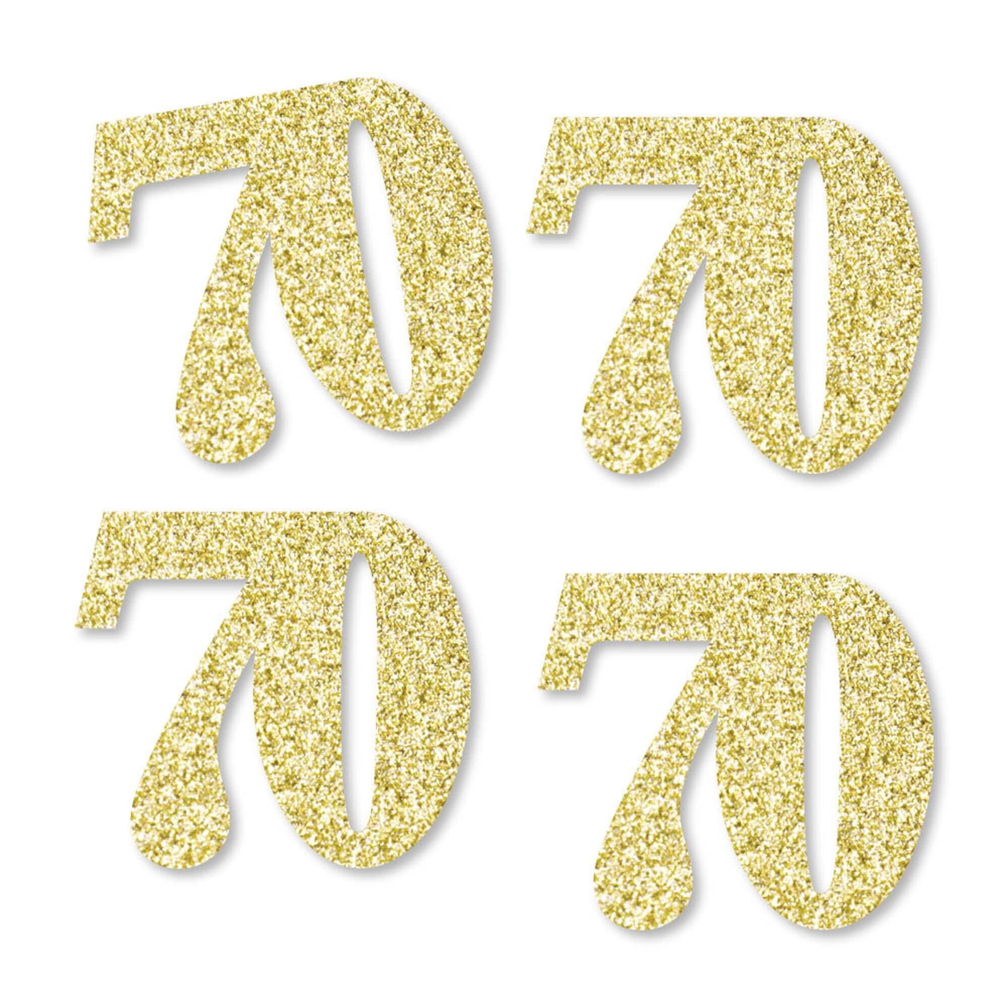 Big Dot of Happiness Gold Glitter 70 - No-Mess Real Gold Glitter Cut ...