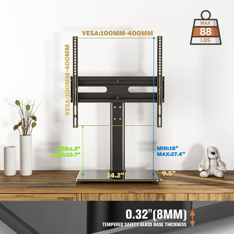 Table Top Swivel Tv Stand Amazon.com: Universal Swivel TV Stand/Base