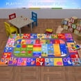 "Homore Kids Learning Rugs, Multicolor ABC Numbers Shapes Educational ...