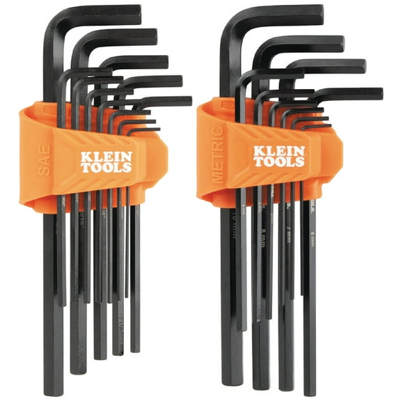 Klein Tools JTH410E 4 in. SAE T-Handle Hex Key Set with Stand (10-Piece ...