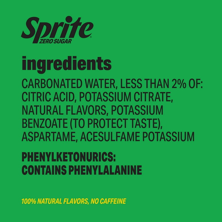 Sprite Ingredients