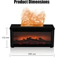 2026 Upgraded Realistic Flame Aroma Diffuser, 7 Colors Fireplace Fire ...