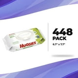 Sensitive Baby Wipes Unscented 6.7" x 7.7". Pack of 448 Baby Cleaning ...