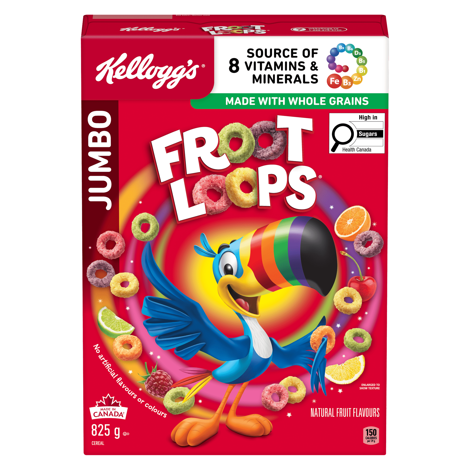 Click here for Kelloggs Froot Loops Cereal  Jumbo Size  825g 825g prices
