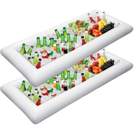 2 PCS Inflatable Serving Bars Ice Buffet Salad Serving Trays Food Drink ...