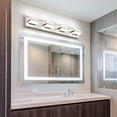 Bathroom Vanity Lights Brushed Nickel Light Fixtures for Bathroom Above ...