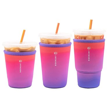 Sok It Java Sok Reusable Neoprene Insulator Sleeve for Iced Coffee Cups ...