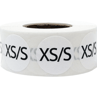 500 pcs WOVEN CLOTHING LABELS SIZE TAGS WHITE - XS S M L XL (100pcs ...