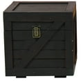 Stackable Wooden Cargo Crate Style Storage Chest - Walmart.com