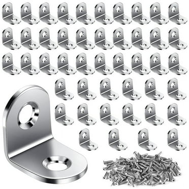 "20-Pack 2""x2"" SS L Brackets, Corner Brace Hardware, Heavy Duty ...