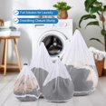 4Pcs Mesh Laundry Bags with Drawstring Closure for Clothes, Underwear ...