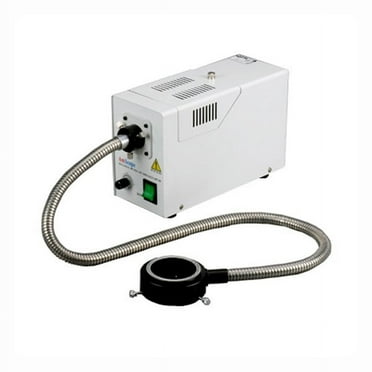 AmScope 20W LED Fiber Optic Dual Gooseneck Lights Microscope ...