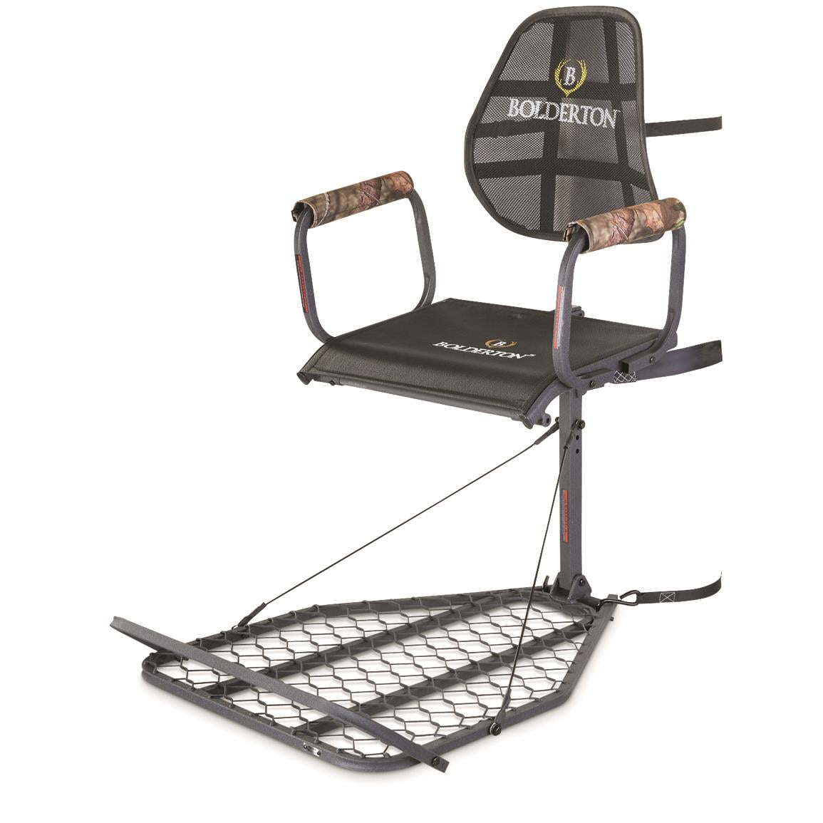 Bolderton Deluxe Hang-On Tree Stand for Hunting, Tree Seat Deer Stand ...
