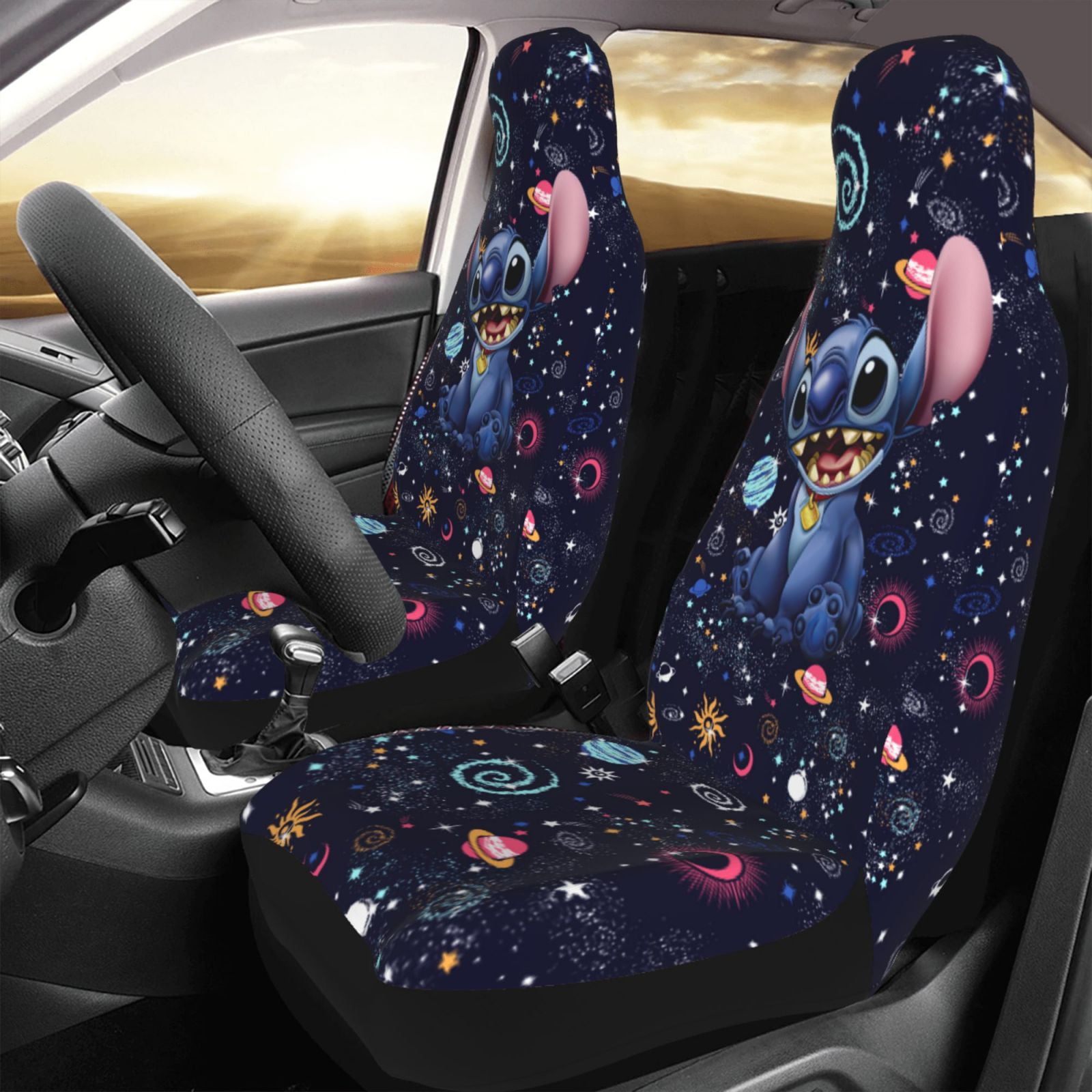 Lilo Stitch Car Front Seat Covers Pack Of 2 Universal Front Seat Protective Cover Car Seat Cushion Full Cover Fit Most Car Truck Suv Van Set Of 2 Walmart