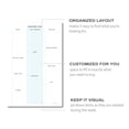 Kahootie Co® Grocery List Notepad - 50 Pages, 8.5”x5.5” Premium Paper ...