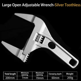 Aluminum Adjustable Pipe Wrenches, Alloy Steel Jaw, 14 in - Walmart.com
