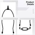 2 Pcs Metal Clip-On Lamp Shades with Base, 8-Inch Black Light Fixture ...