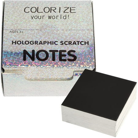 HTAIGUO Glittering Colorful Scratch Off Papers Art Set for Kids, 100 ...